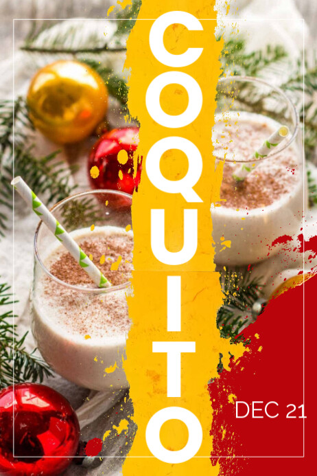 Joyful Coquito Poster Template | PosterMyWall