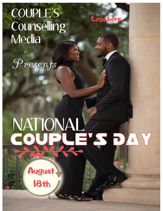 Joyful Couple's Day Celebrations flyer Template | PosterMyWall