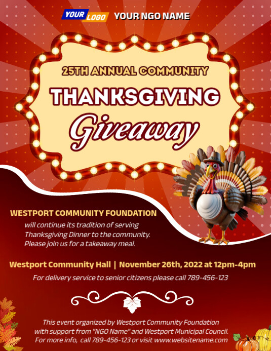 Copy of Joyful Creative Thanksgiving Giveaway Flyer | PosterMyWall