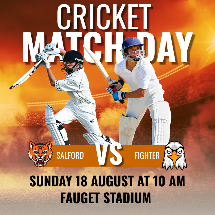 Copy of Joyful Cricket Match Instagram Post | PosterMyWall