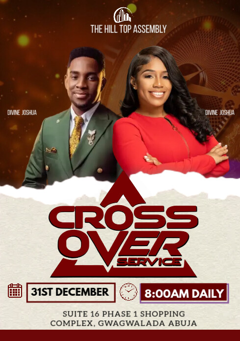 Joyful Crossover A4 Template | PosterMyWall