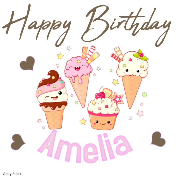 Joyful Cute Birthday Card Instagram Post Templat | PosterMyWall