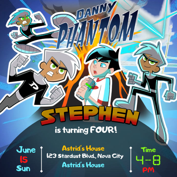 Joyful Danny Phantom Instagram Post Templat | PosterMyWall
