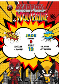 Deadpool wolverine Template | PosterMyWall