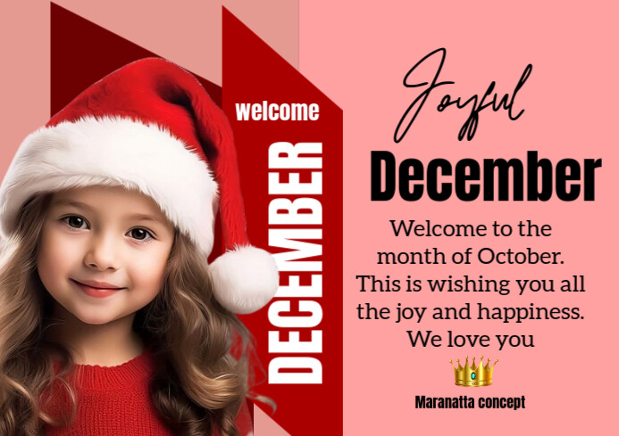 Joyful December A1 Template | PosterMyWall