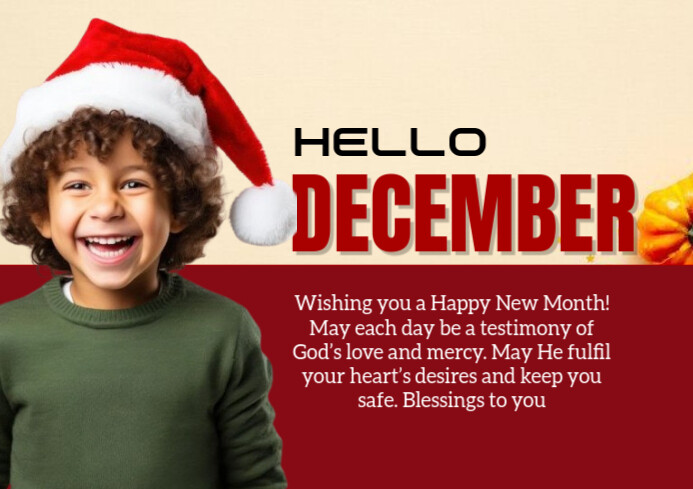 Joyful December A4 Template | PosterMyWall
