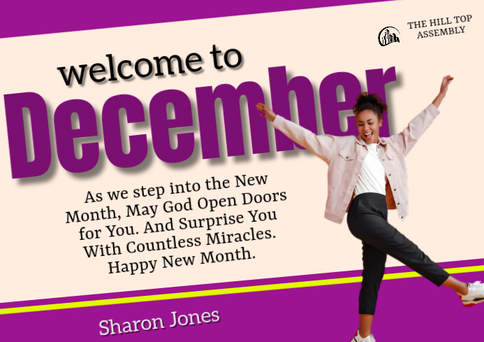 Joyful December A4 Template | PosterMyWall