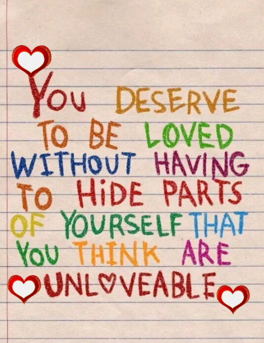 Copy of Joyful Deserve To Be Loved Flyer (us Letter) | PosterMyWall