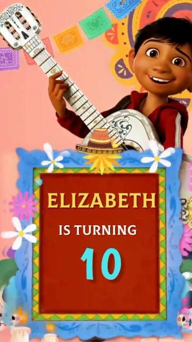 Joyful Disney Coco Party Invitation Digital D Template | PosterMyWall