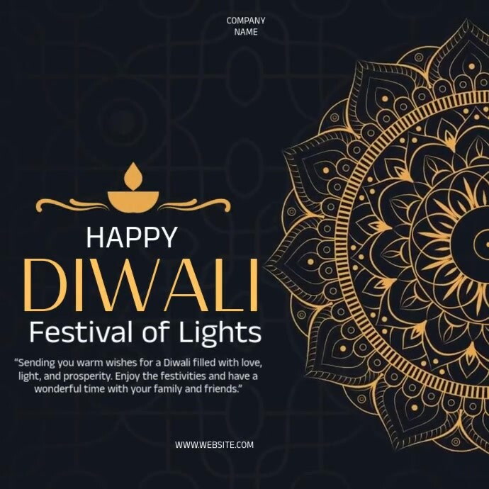 Joyful Diwali Instagram Post Template | PosterMyWall