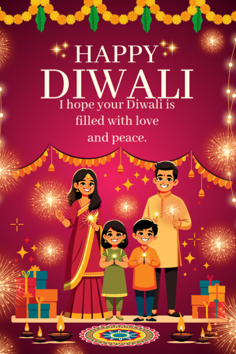 Joyful Diwali Poster | PosterMyWall