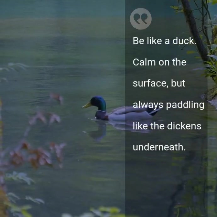 Joyful Duck Quote Instagram Post Template | PosterMyWall