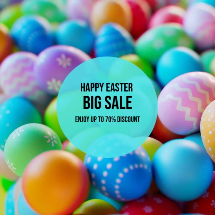 Joyful Easter Big Sales Instagram Post Template | PosterMyWall