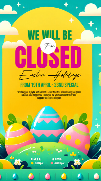 Copy of Joyful Easter Closed Instagram Story | PosterMyWall
