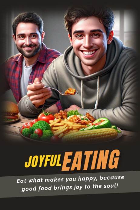 Plantilla de joyful eating | PosterMyWall