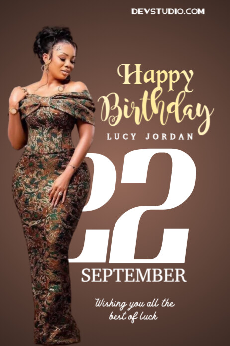 Copy of Joyful Elegant Birthday Poster | PosterMyWall