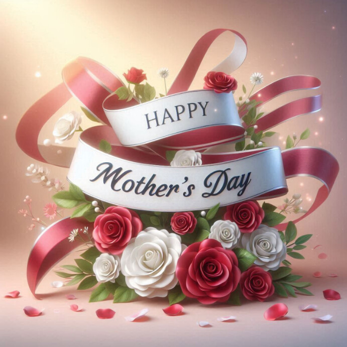 Copy of Joyful Elegant Mother's Day Floral Card Instagram Post ...