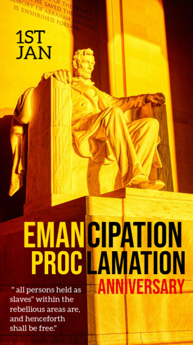 Joyful Emancipation Proclamation Anniversary Instagram Story Template ...