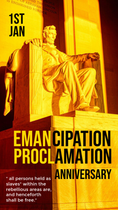 Joyful Emancipation Proclamation Anniversary Instagram Story Template ...