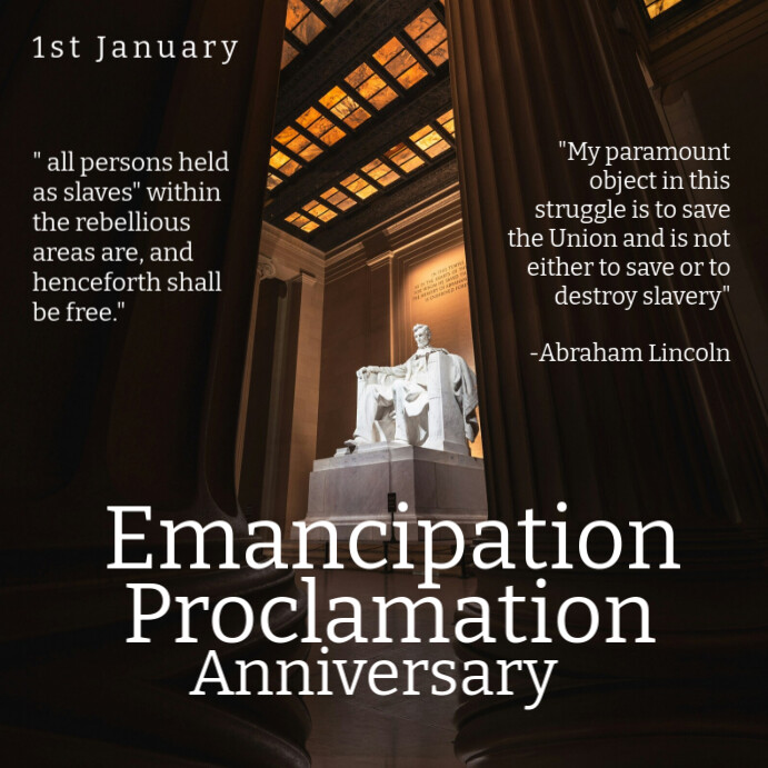 Plantilla de Joyful Emancipation Proclamation Anniversary Instagram ...