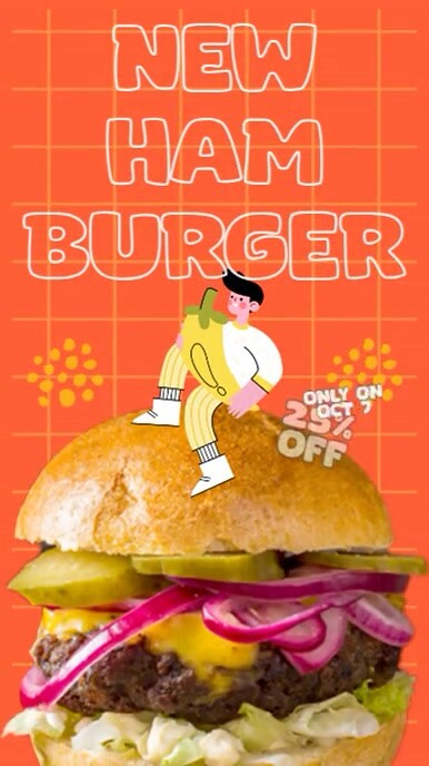 Joyful Fast Food Social Media Instagram Reel Templat | PosterMyWall