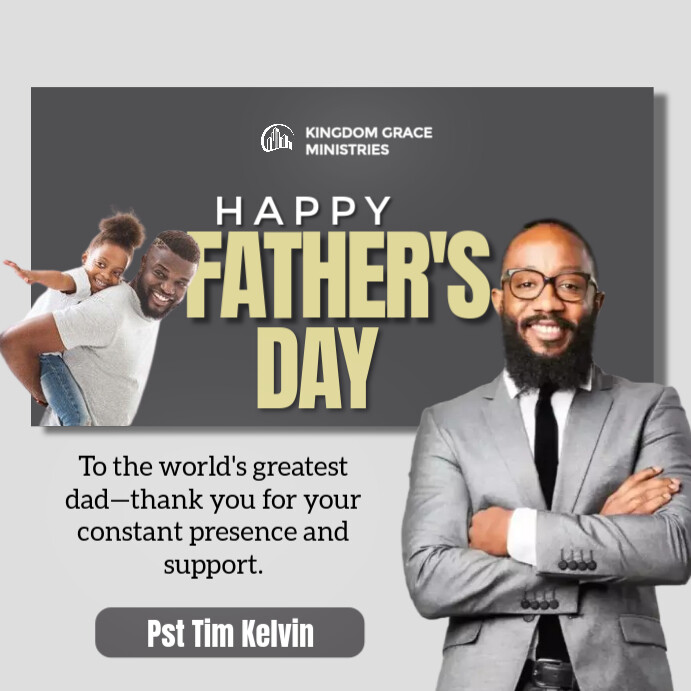 Joyful Father's Day Celebration Instagram Post Template | PosterMyWall