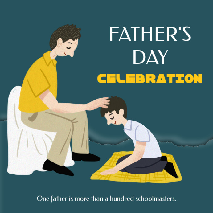 Joyful Father's Day Celebration Instagram Post Template | PosterMyWall
