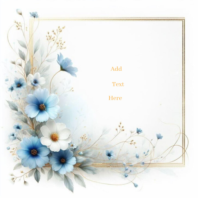 Joyful Floral Background Template Instagram Post | PosterMyWall