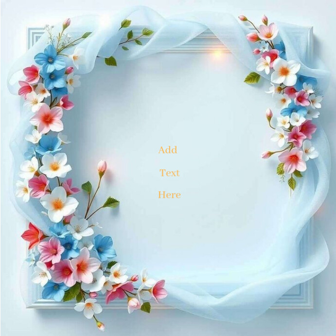 Copy of Joyful Floral Background Template Instagram Post | PosterMyWall