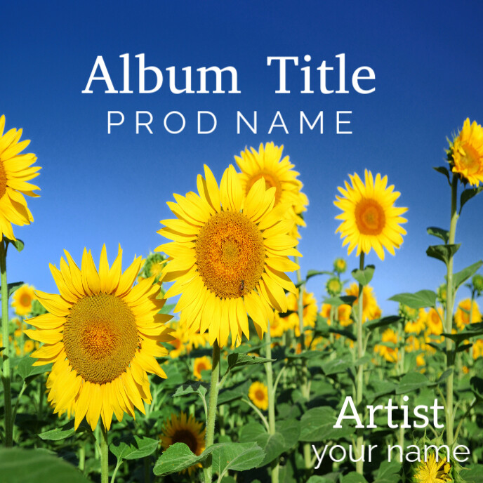 Joyful Flower Album Cover Template | PosterMyWall