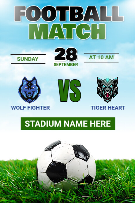 Copy of Joyful Football Match Poster | PosterMyWall