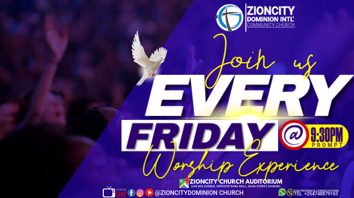 Copy of Joyful Friday Worship Experience Template Twitter Post ...