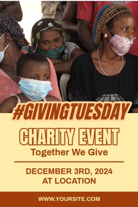 Joyful Giving Tuesday Charity Event Poster Template | PosterMyWall