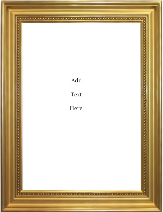 Joyful Gold Frame Design Flyer (us Letter) Template | PosterMyWall