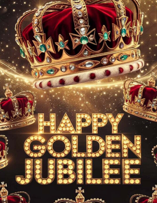 Copy of Joyful Golden Jubilee Flyer (us Letter) | PosterMyWall