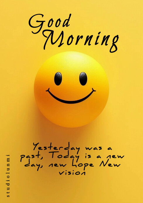 Joyful Good Morning A4 Template | PosterMyWall