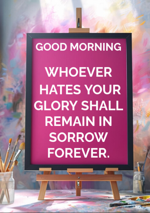 Modèle Joyful Good Morning A4 | PosterMyWall