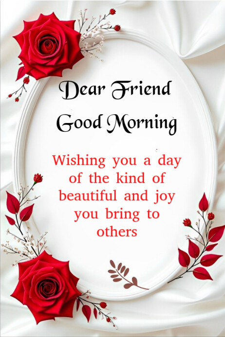 Joyful Good Morning Quote Card Poster Templat | PosterMyWall