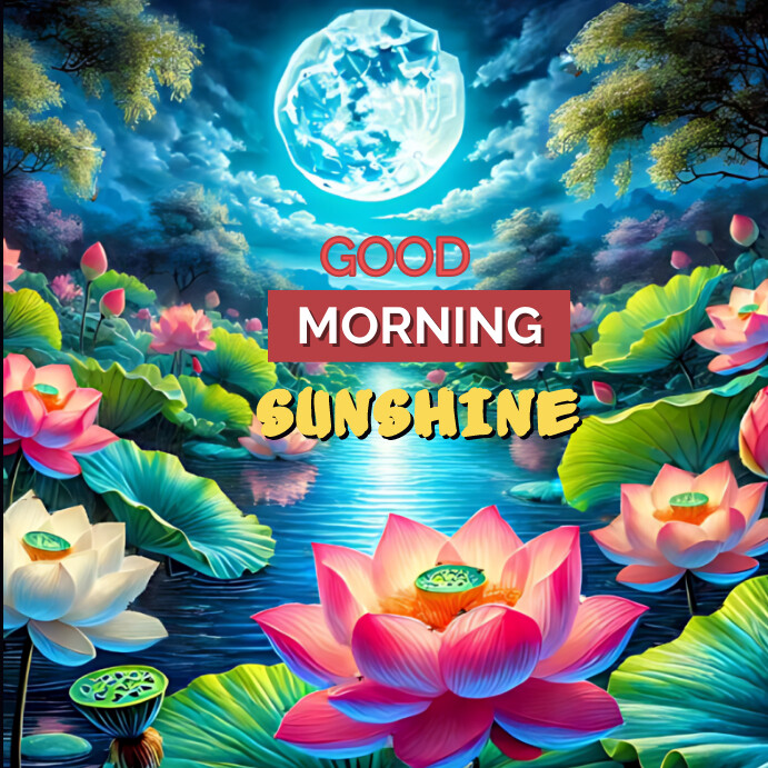 Joyful Good Morning Sunshine Instagram Post Template | PosterMyWall