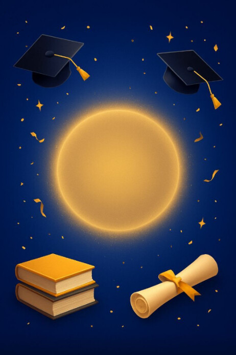 Joyful Graduation Poster Template | PosterMyWall