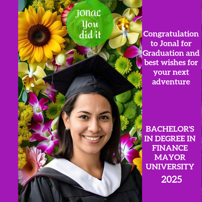 Joyful Graduation Wishes Instagram Post Template | PosterMyWall