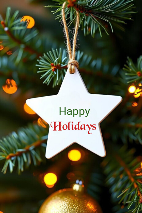 Joyful Green And Red Happy Holidays / Season Greetings/ Christmas And ...