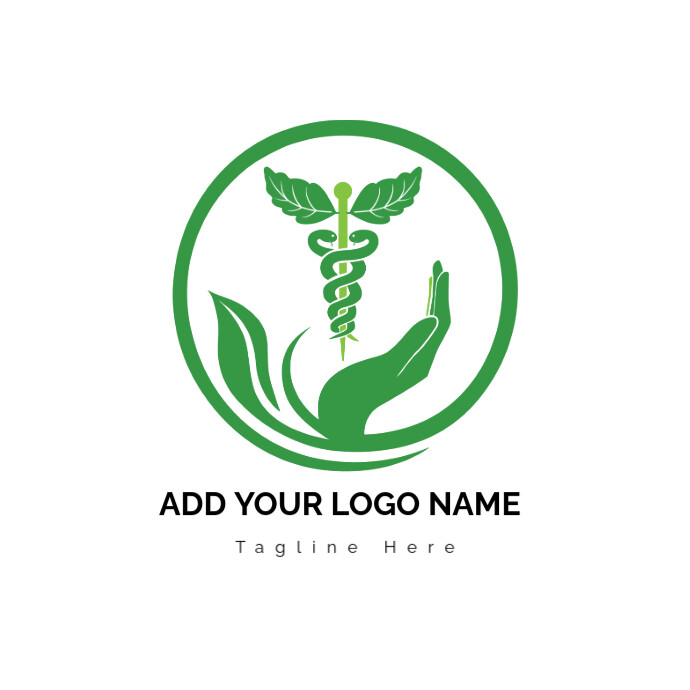 Joyful Green And White Medical Logo Template | PosterMyWall