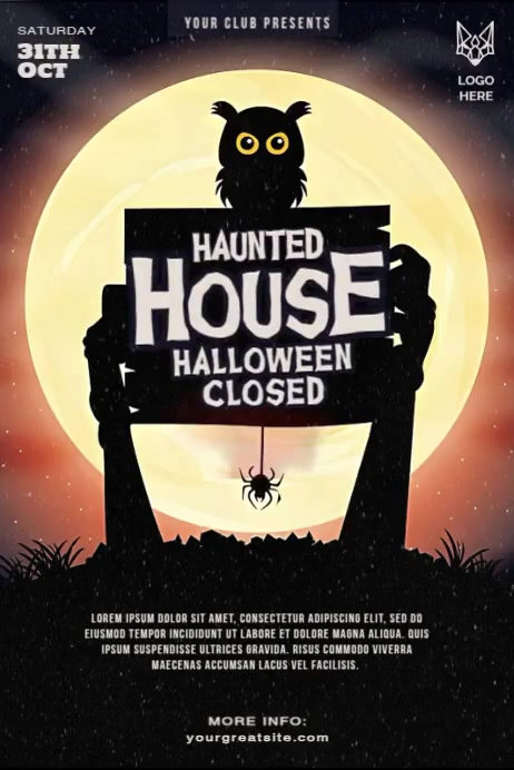 Joyful Halloween Is Closed Poster Template | PosterMyWall