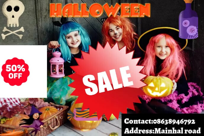 Joyful Halloween Sale Poster Template Poster | PosterMyWall