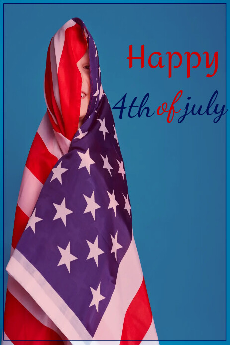 Joyful Happy 4th Of July Poster Templat | PosterMyWall