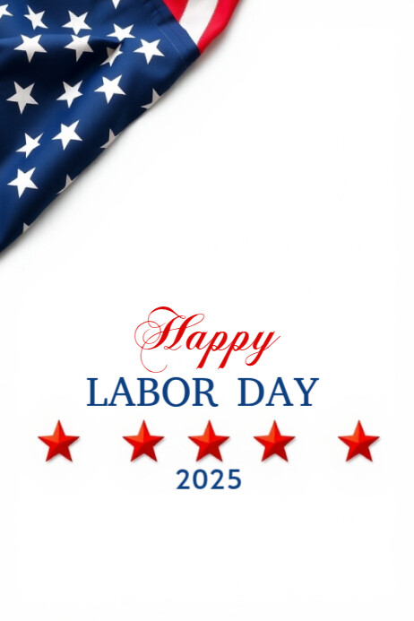 Plantilla de Joyful Happy America Labor Day Template Poster | PosterMyWall