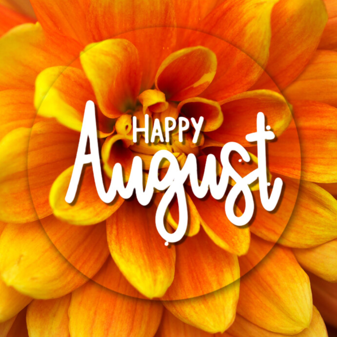 Modèle Joyful Happy August Instagram Post | PosterMyWall