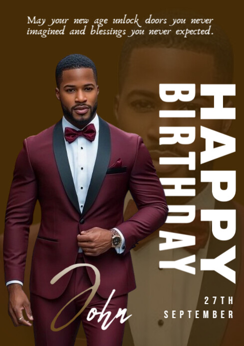 Joyful Happy Birthday A4 Template | PosterMyWall