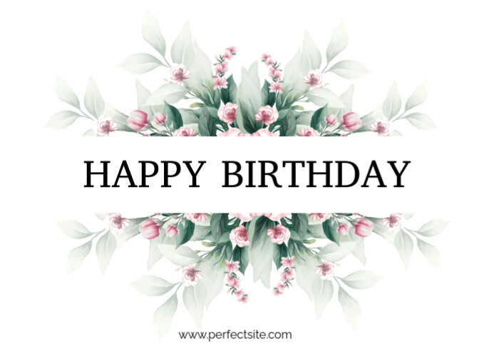 Joyful Happy Birthday Card A4 Template | PosterMyWall
